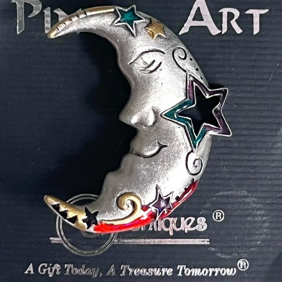 Spoontiques | Jewelry | Pin Art Spoontiques Moon Pewter Brooch Pin ...